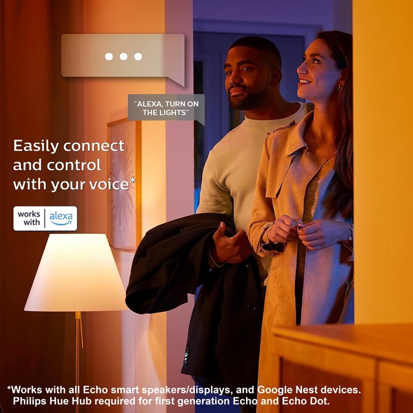 Banda Led Smart EXTENSIE 1m, Philips Hue Lightstrip Plus, LED RGB 11.5W ...