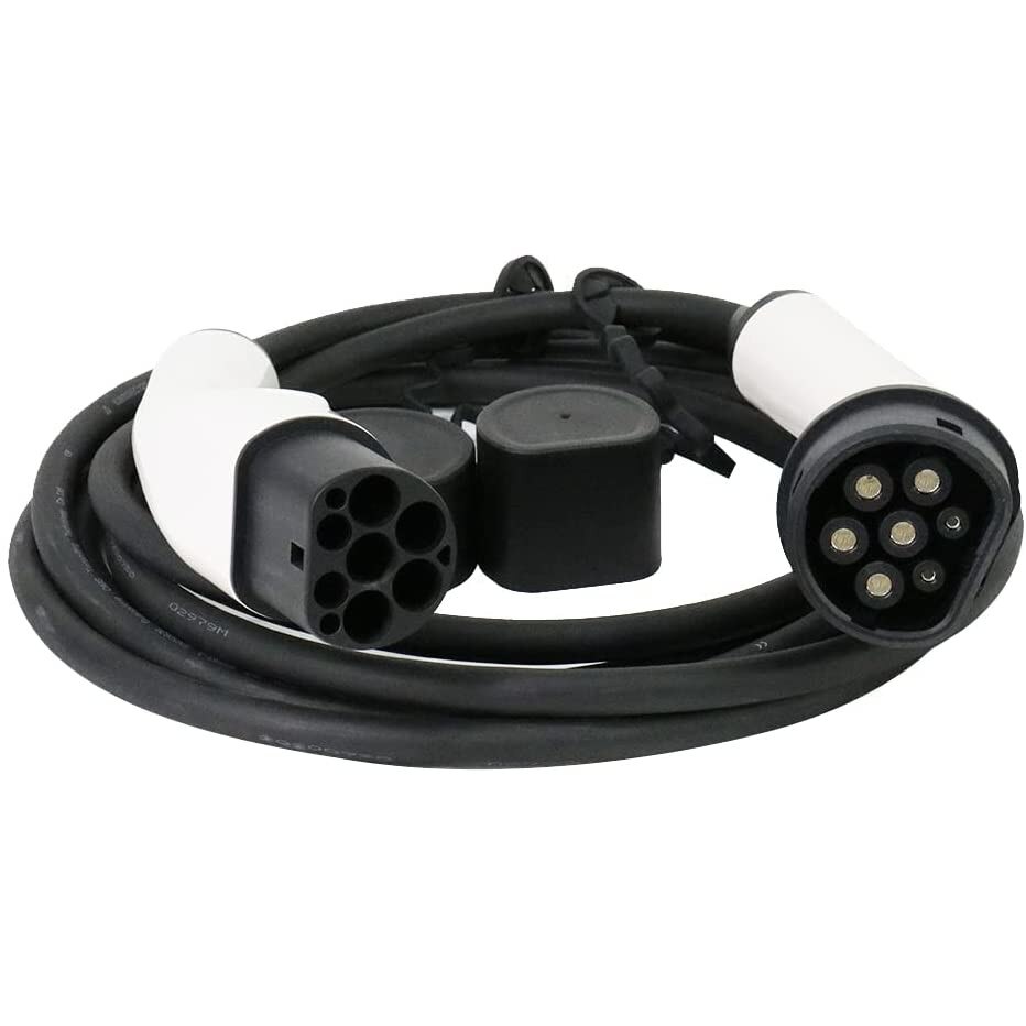 Cablu incarcare masini electrice, Type 2, 32A, Trifazic, 22kW, 5 Metru ...