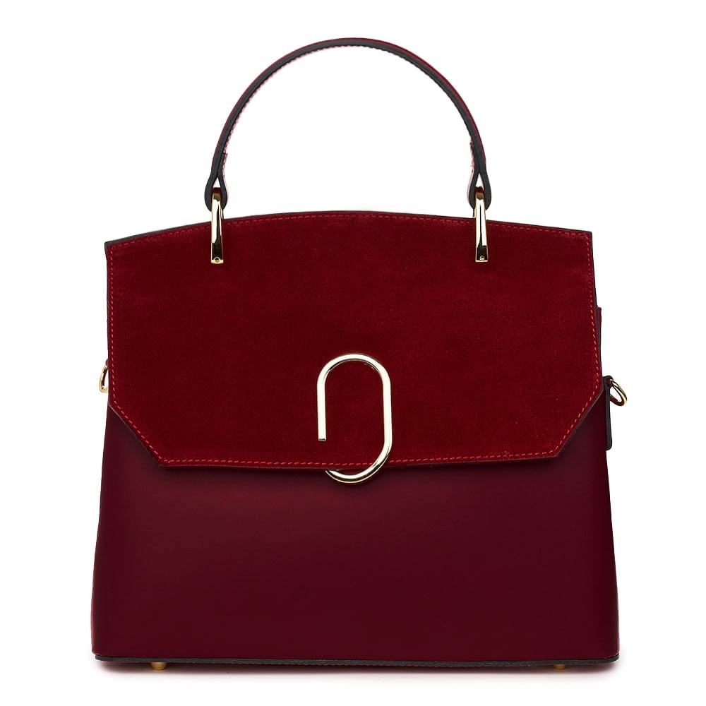 Poseta din piele naturala Ruby grena - eMAG.ro