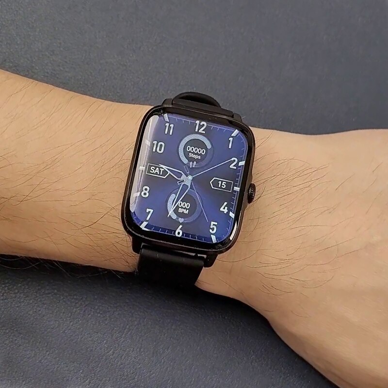 Ceas smartwatch Infitime SQM, ecran 1.9", Apeluri Bluetooth, SMS ...