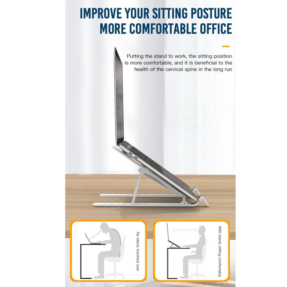 Stand Laptop, G-Tech C102, Plastic Durabil, Anti Grip, Compatibilitate ...