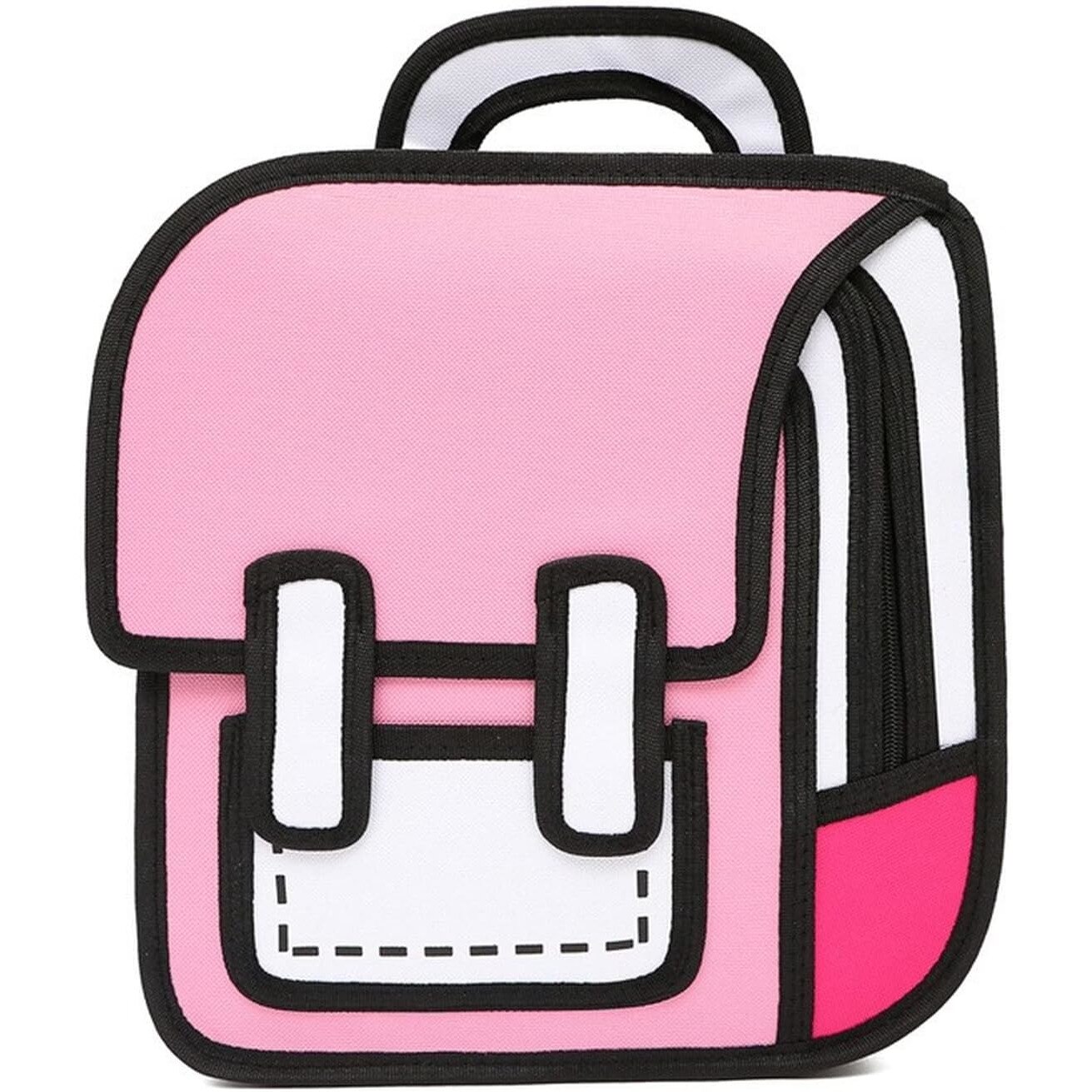 Rucsac bidimensional, cu benzi desenate 2D, Gradinita, Scoala, Casual ...