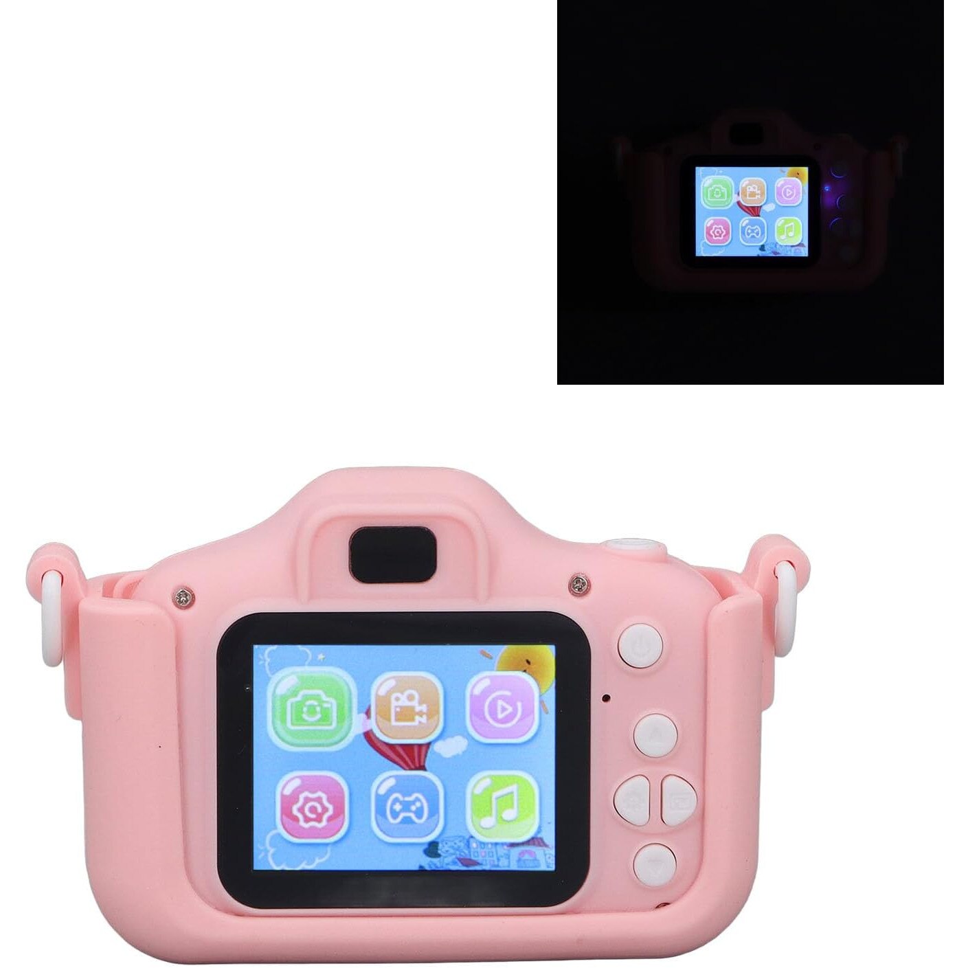 Mini camera digitala de desene animate, SIHOiSi, Roz - eMAG.ro