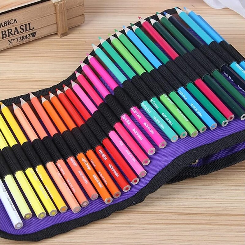 Set de creioane colorate, JESWO, Lemn, Multicolor - eMAG.ro