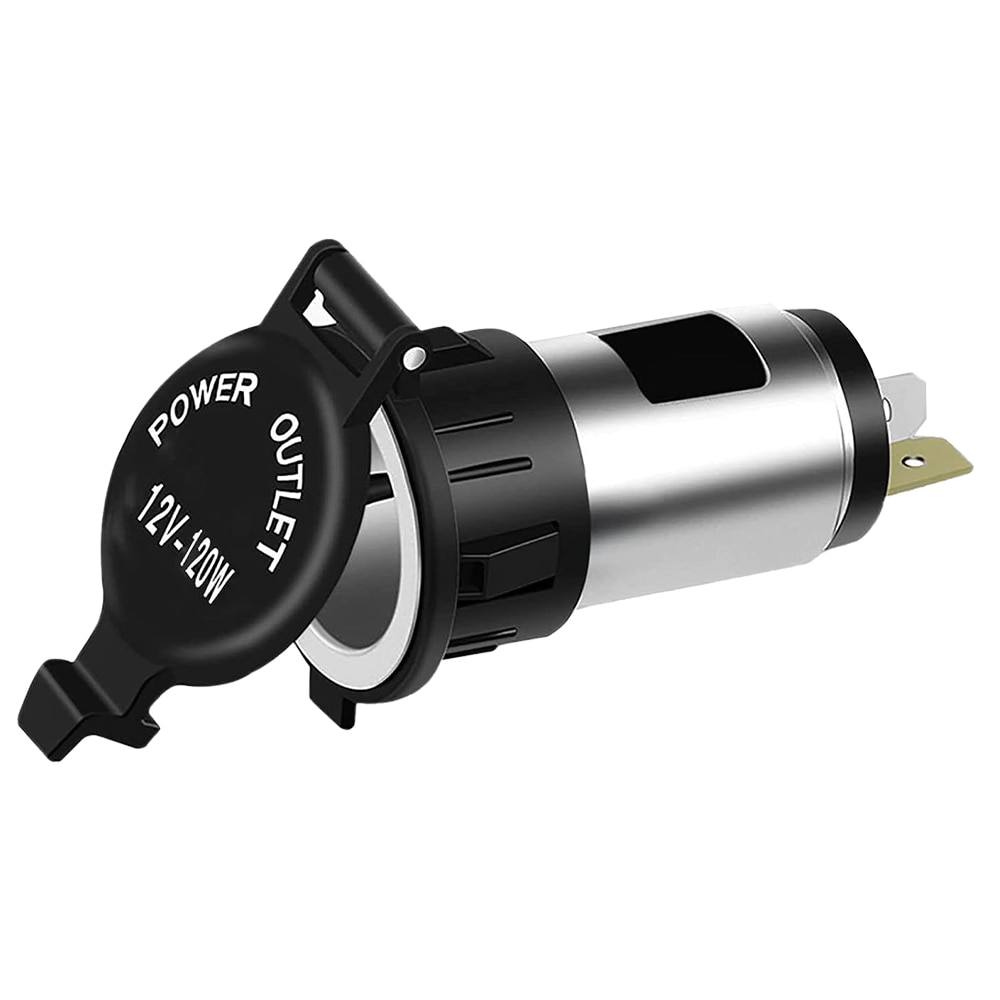 Priza Bricheta Auto, Minetgnon®, ABS/Metal, 12V-24V, 120W, cu capac ...