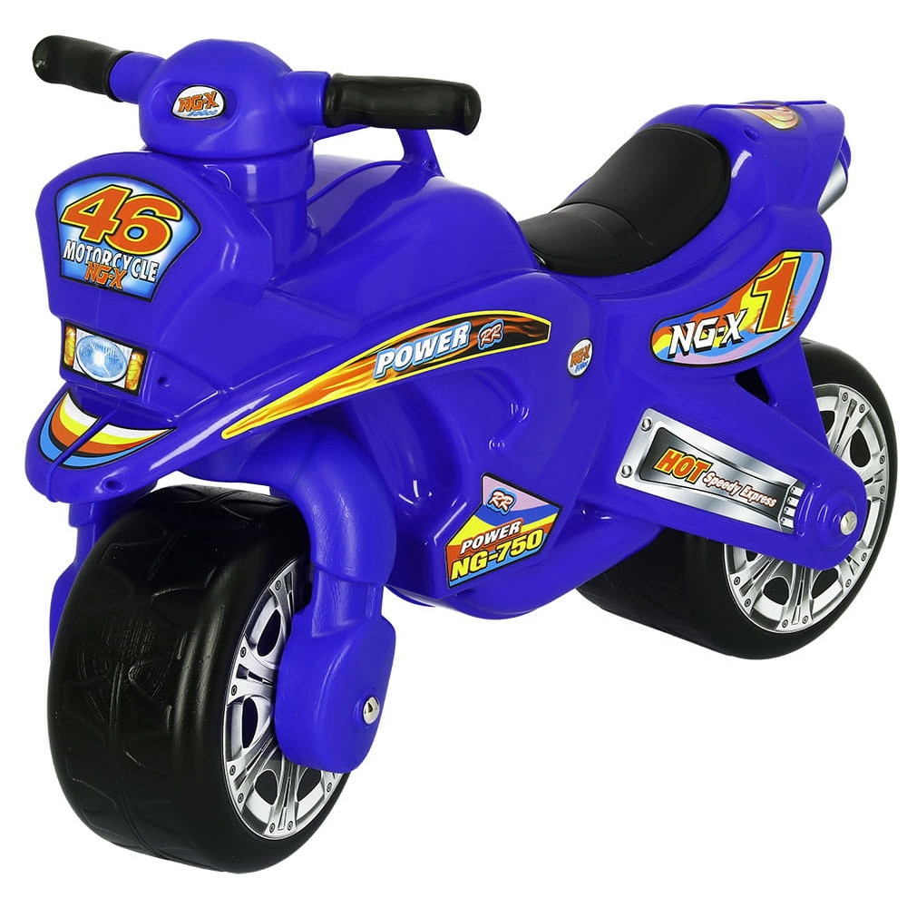 Motocicleta pentru copii, de culoare albastra - eMAG.ro