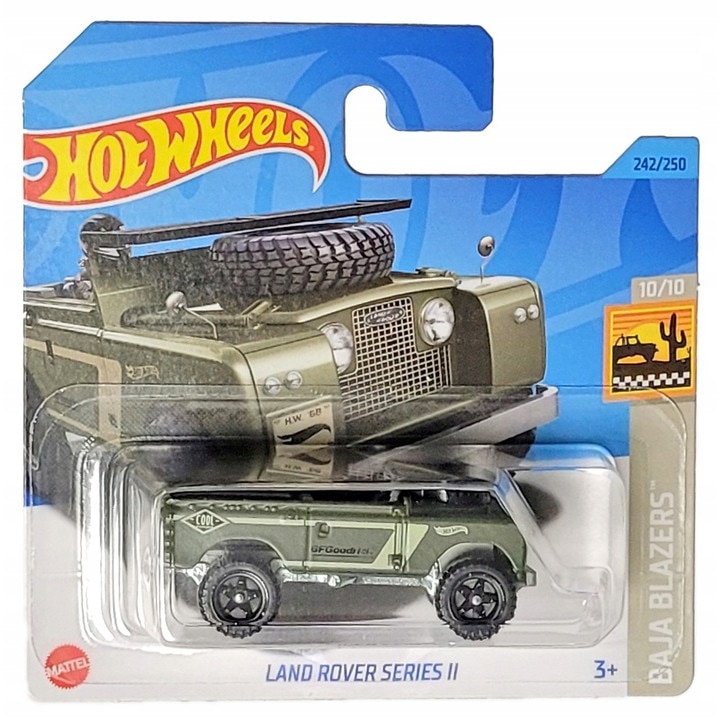 Hot Wheels Land Rover Series II fémautó, HKG65, Baja Blazers, 1:64 ...
