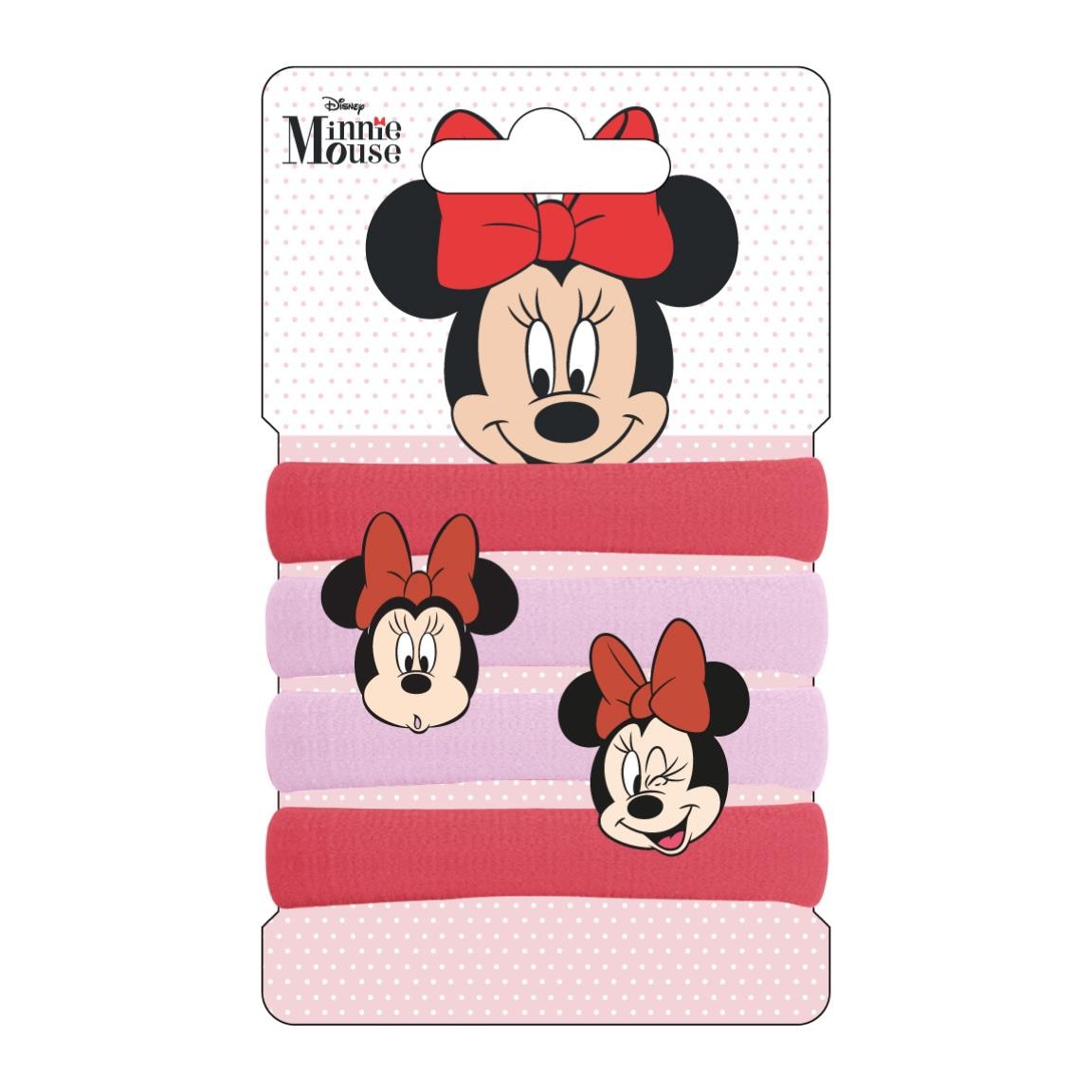 Set 4 elastice pentru par Minnie Mouse Roz - eMAG.ro