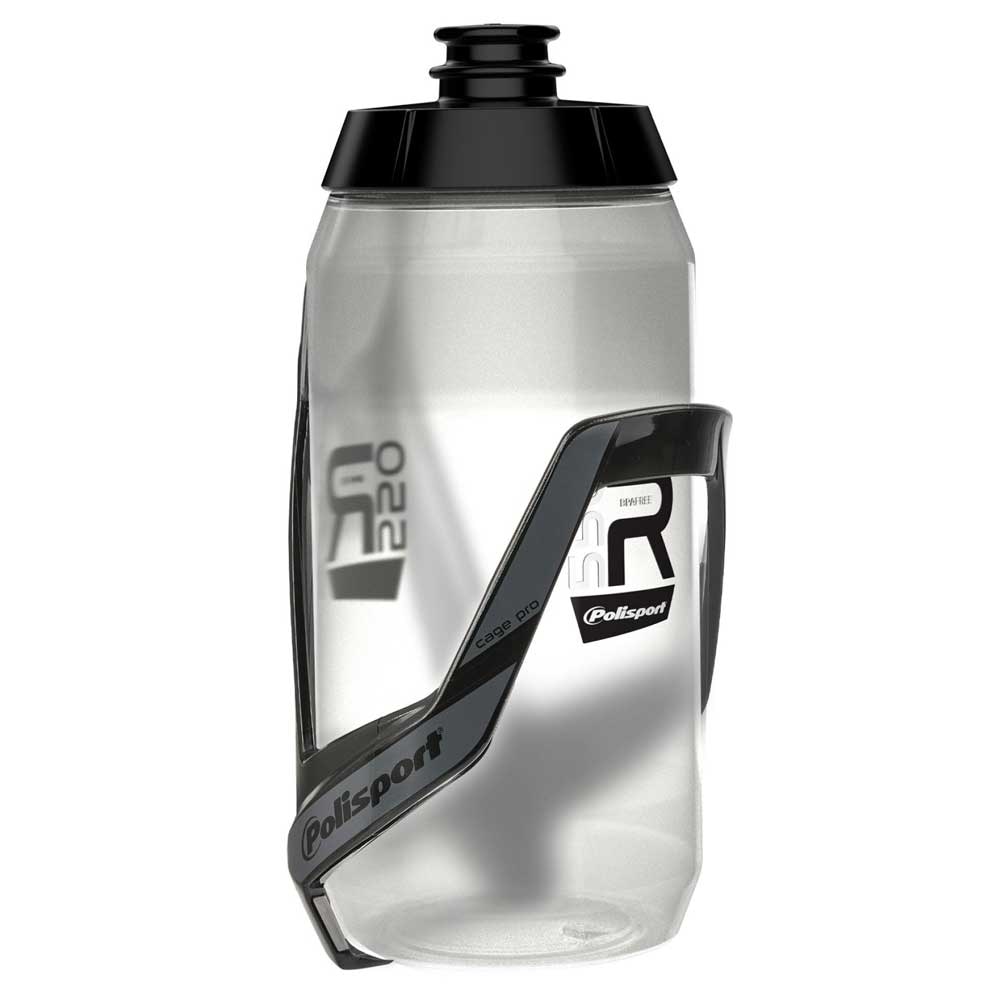 Suport Bidon Cage Pro + Bidon Apa R550 Polisport - 550 ml, set, Gri ...