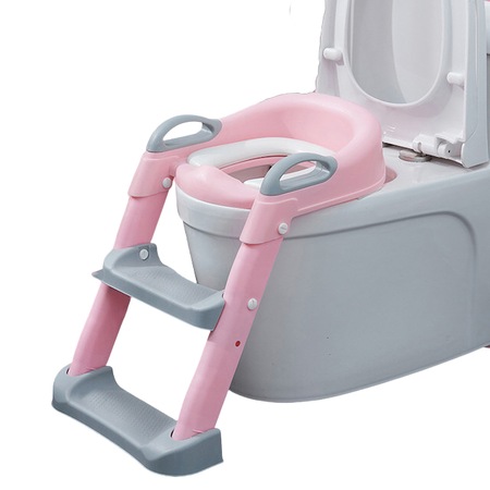 Reductor wc cu scarita pliabila, Roz - eMAG.ro