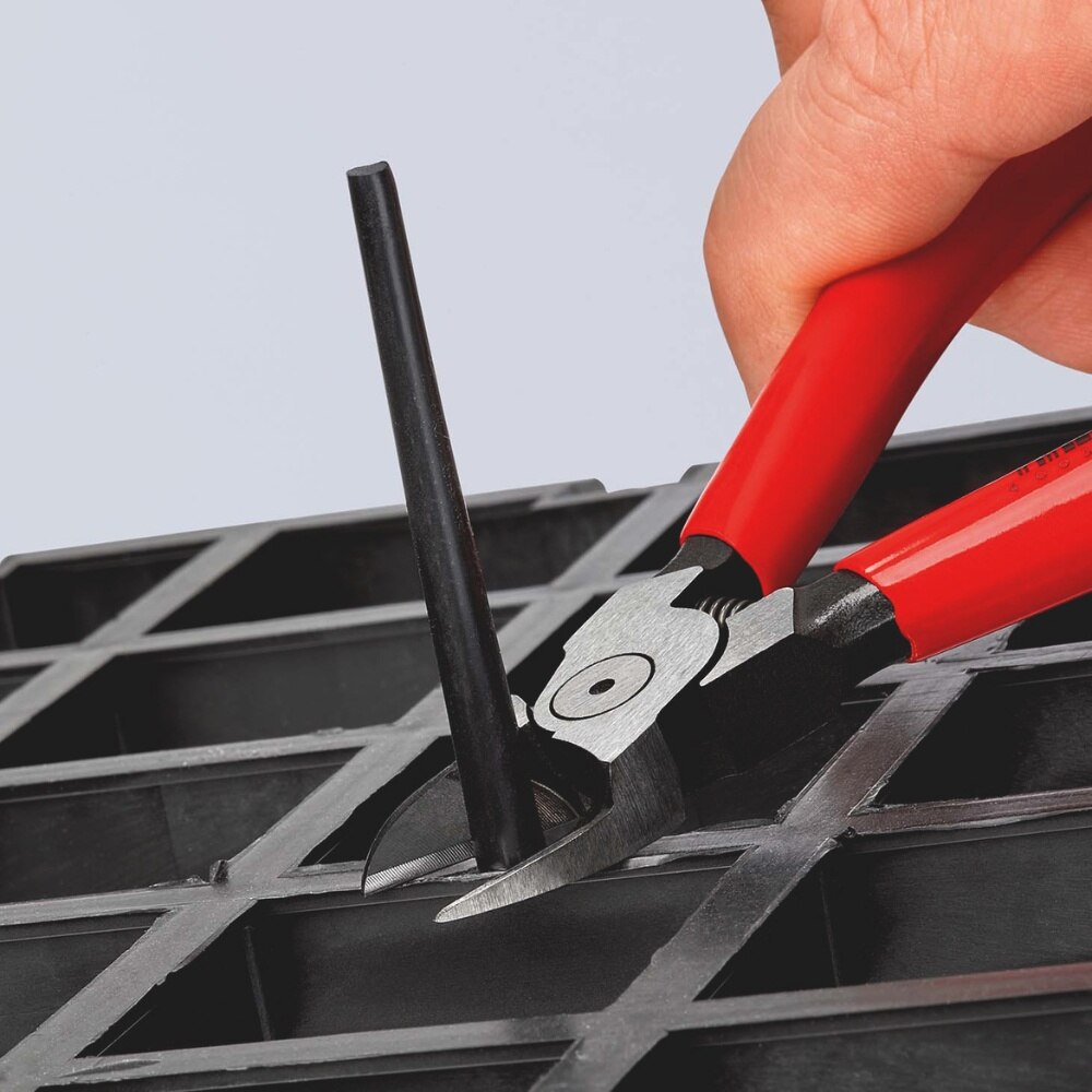 Cleste sfic Knipex, cu tais fara fateta, cap slefuit, manere acoperite ...