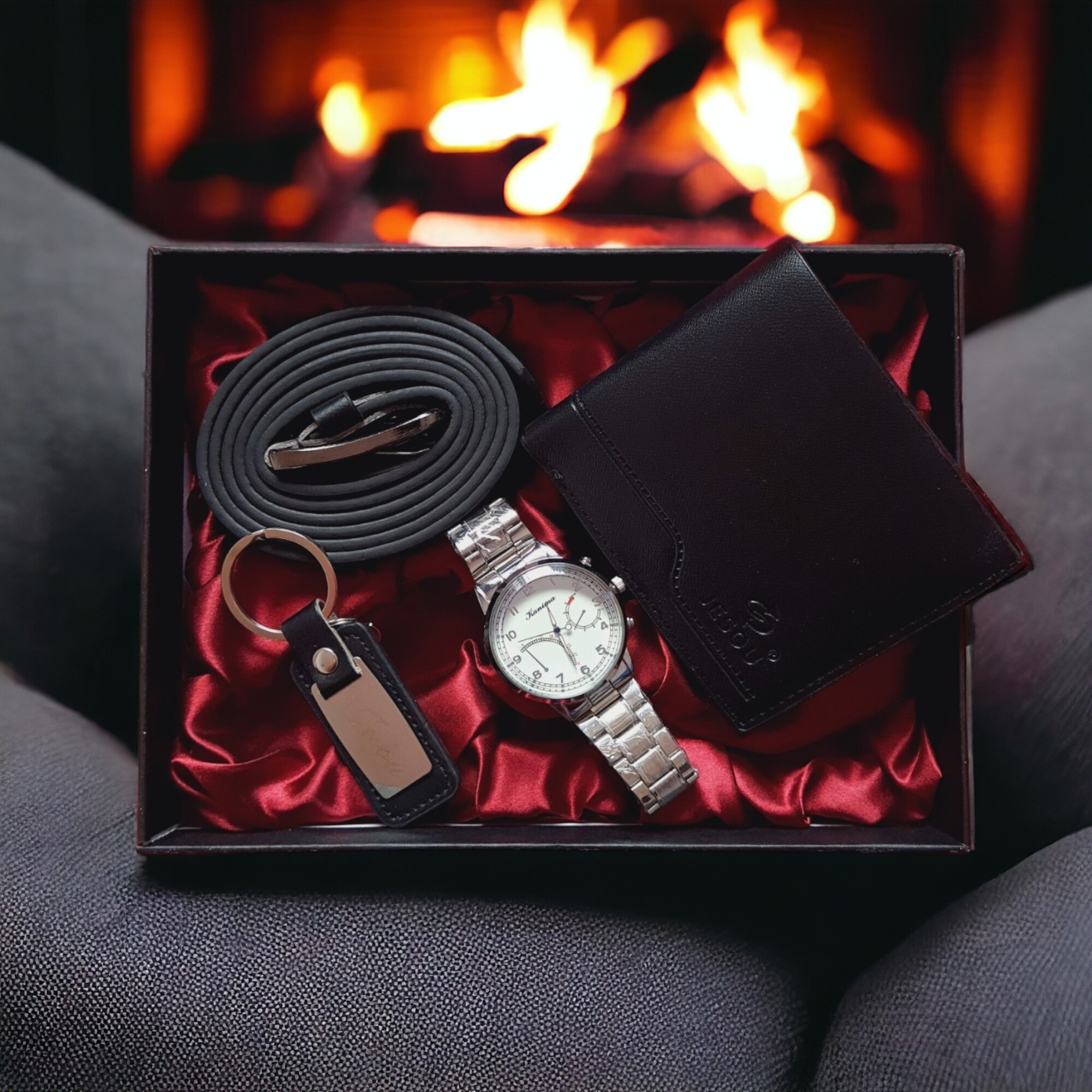 Set barbatesc negru cu 4 piese - eMAG.ro