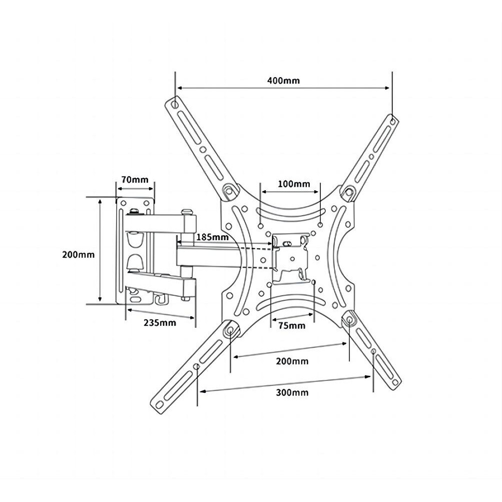 Stand rotativ retractabil, Negru - eMAG.ro