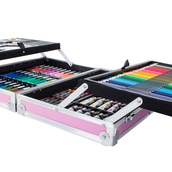 Set complet desen si pictura CLASStitude, 145 piese, creioane, markere ...