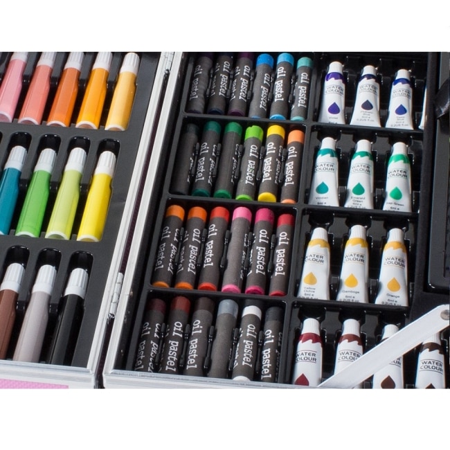 Set complet desen si pictura CLASStitude, 145 piese, creioane, markere ...