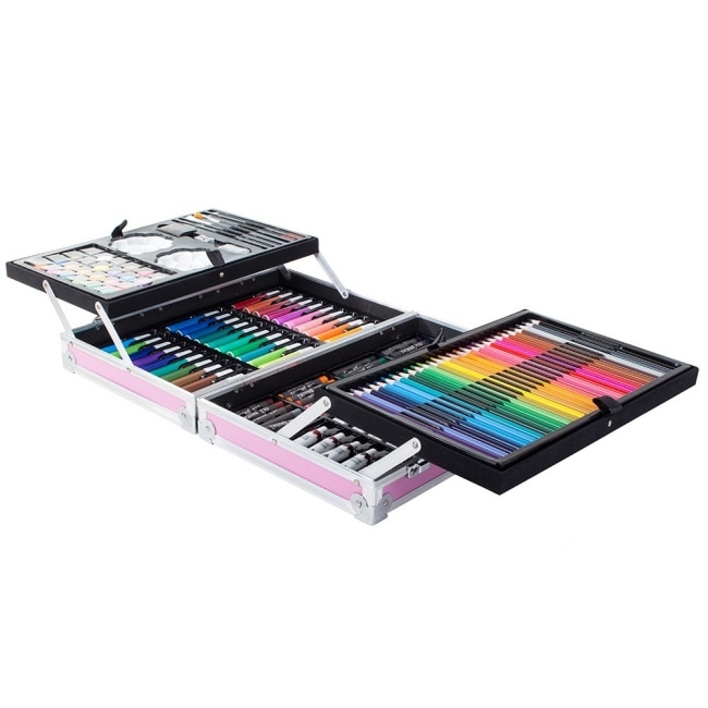 Set complet desen si pictura CLASStitude, 145 piese, creioane, markere ...