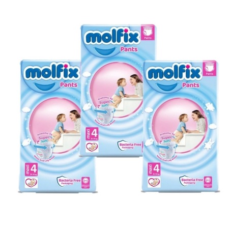 Пелени Molfix 4, pants, 9-14 кг, 52бр - eMAG.bg