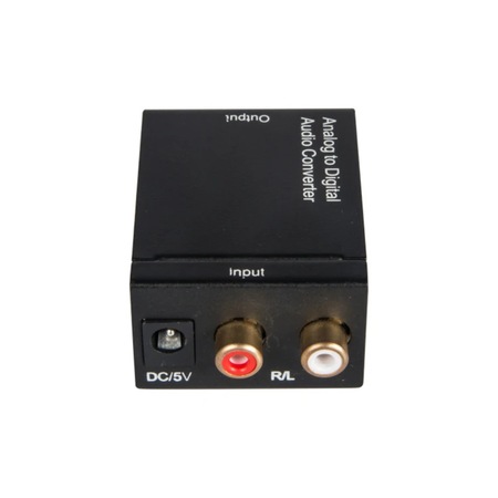 Convertor audio eRDX®, Analog la Digital, 2 RCA intrare, Toslink/Coaxial iesire, alimentare DC ...