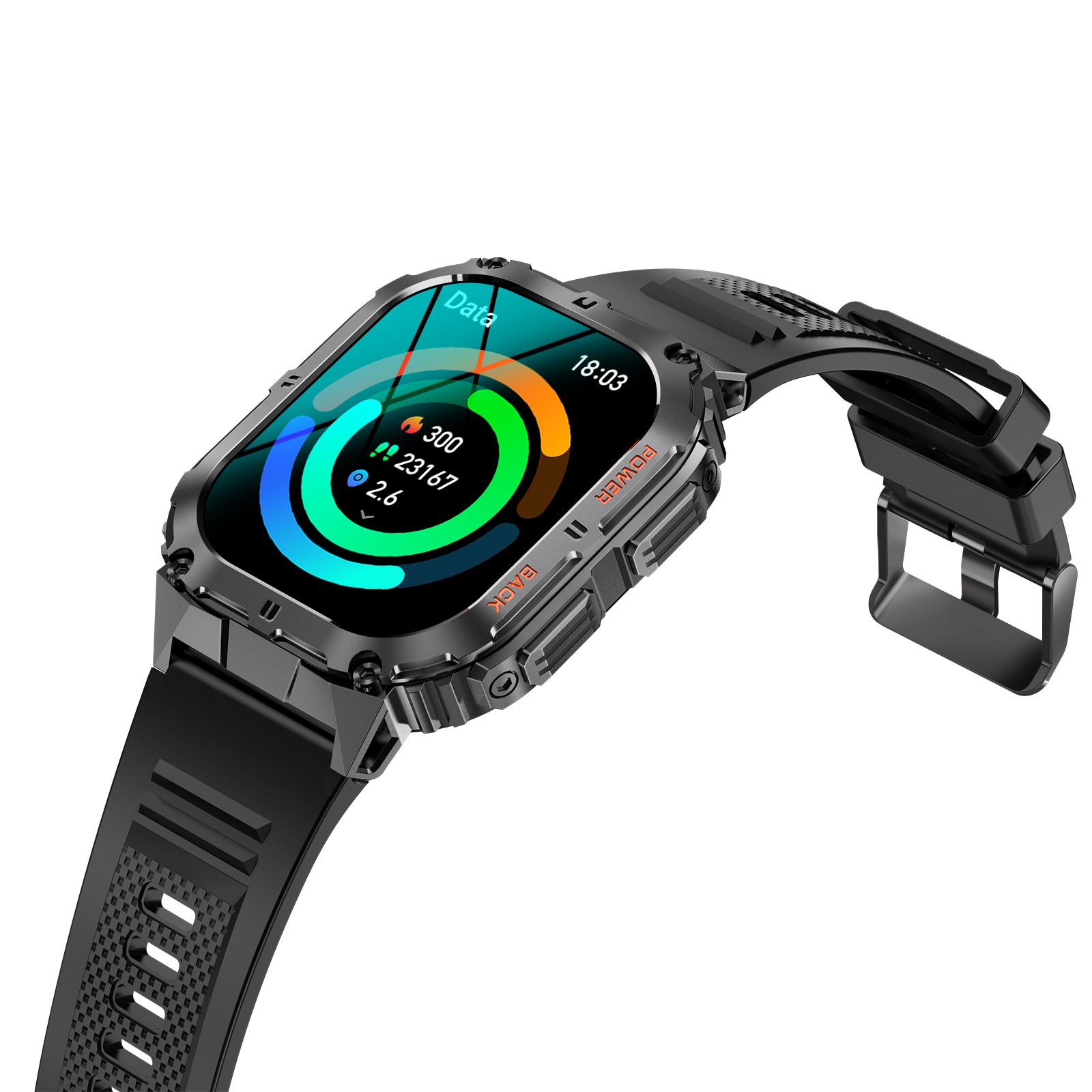 Ceas Smartwatch Barbati TechONE® K61 Pro Big Square, AMOLED 1.96 Inch ...