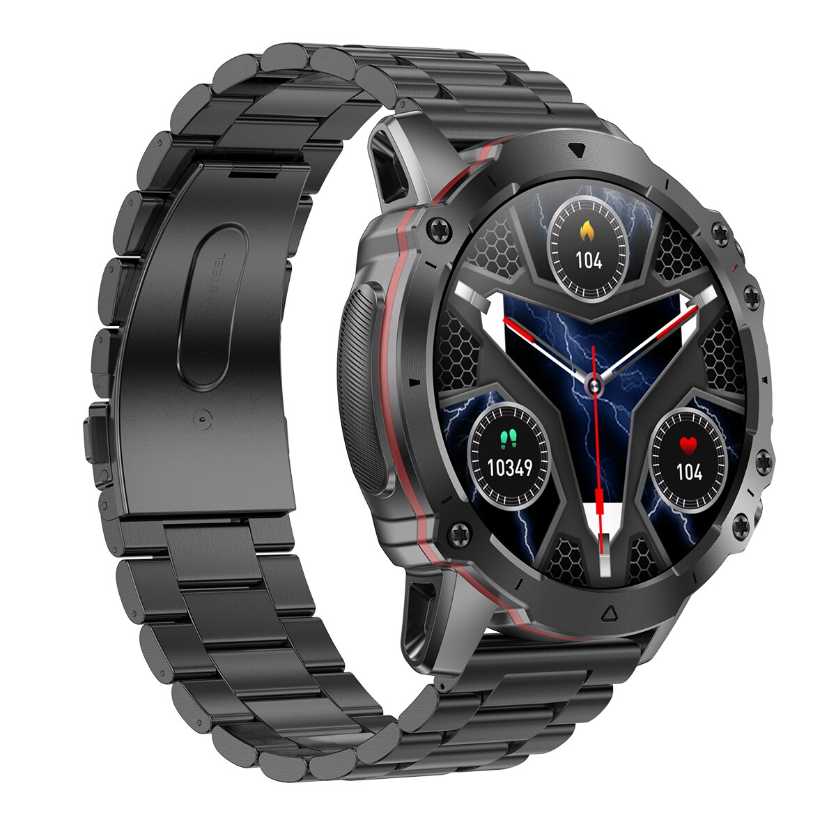 Ceas Smartwatch Barbati TechONE® AK56A Metal, AMOLED 1.43 Inch ...