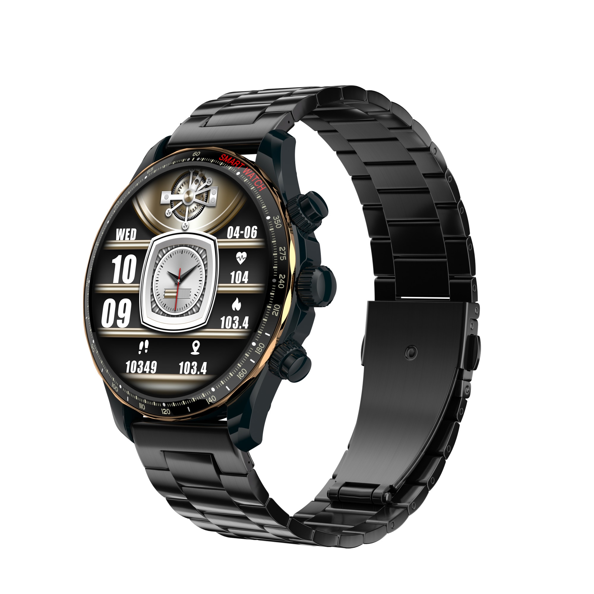 Ceas Smartwatch Barbati TechONE® Y99 Star Pro, AMOLED 1.43 Inch Rotund ...