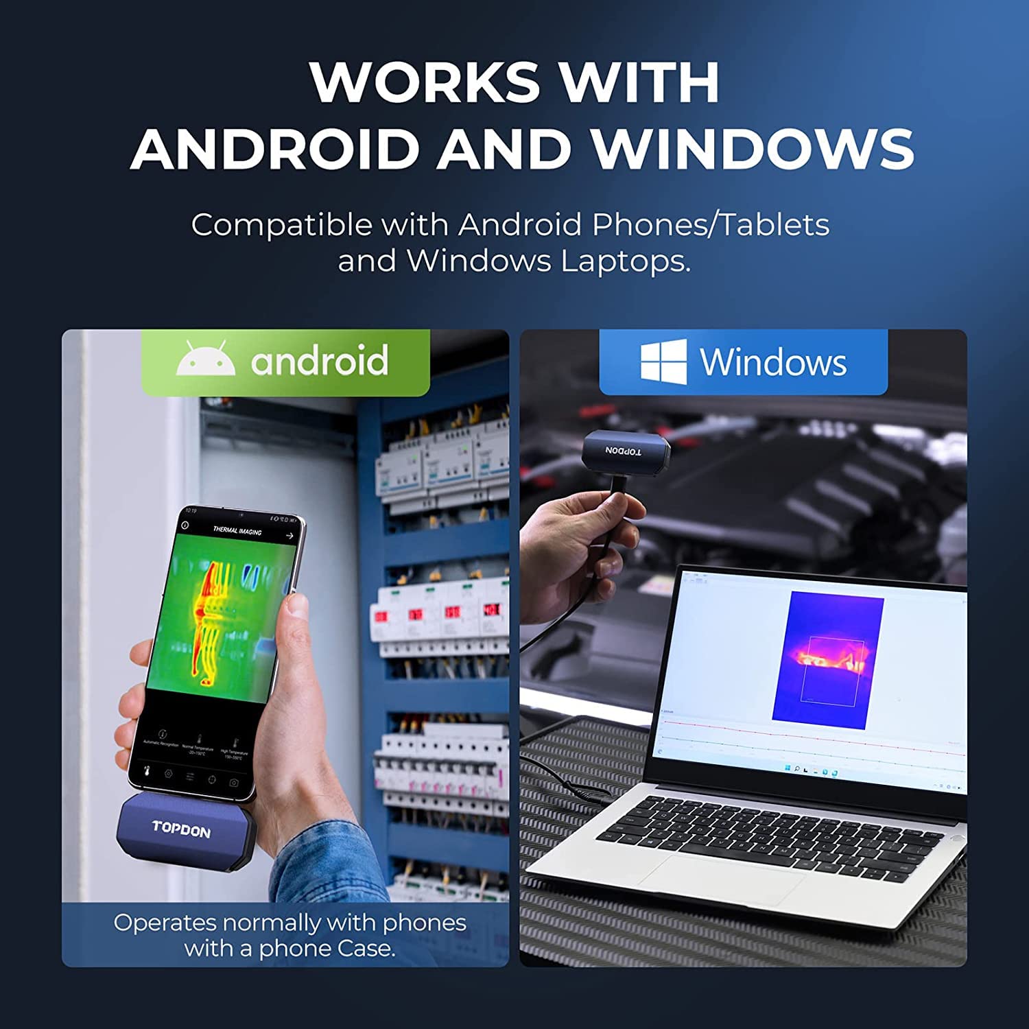 Camera termica pentru telefon, Topdon, 256×192 px - eMAG.ro