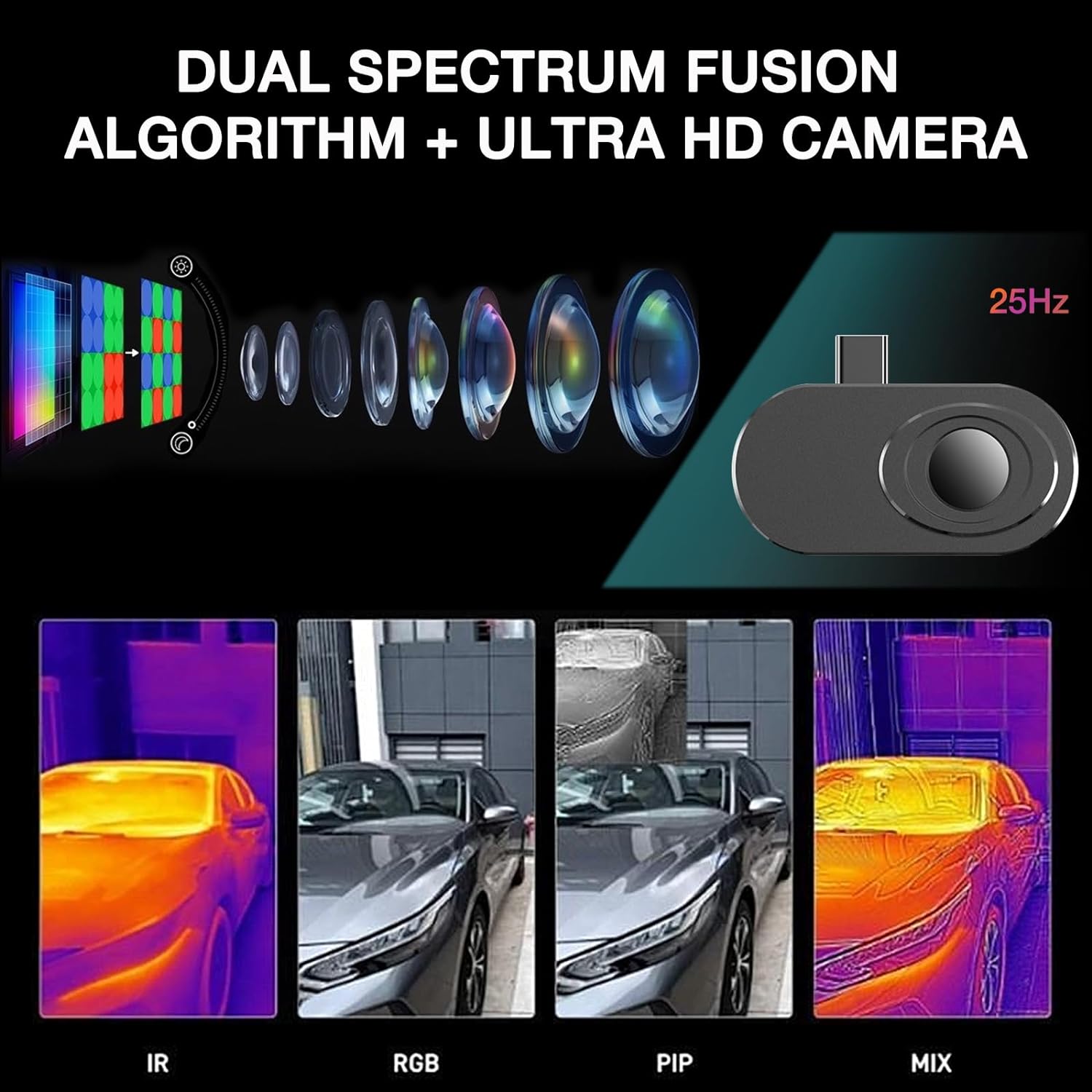 Camera termica pentru telefon, Noyafa, NF-586S, Pentru Android ...