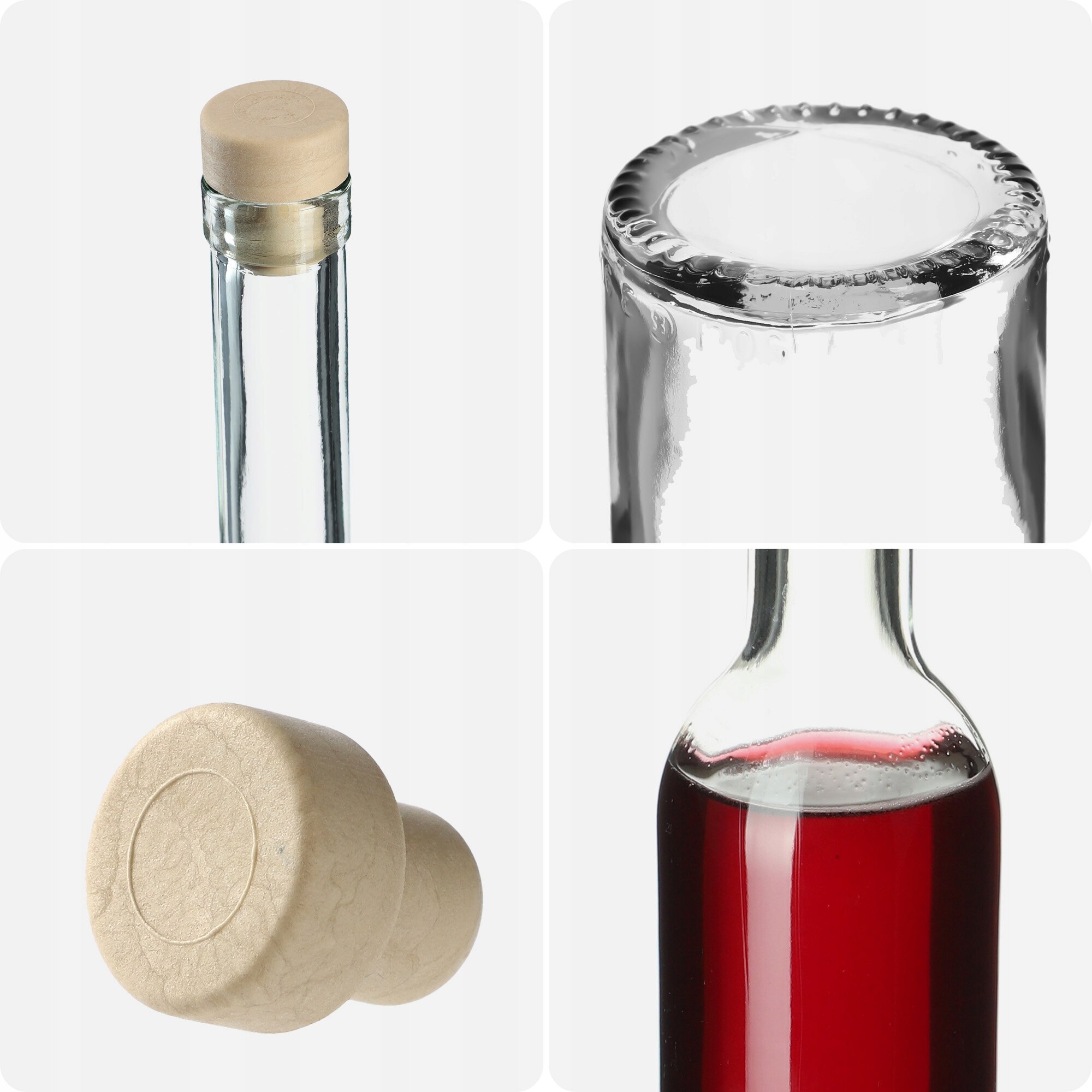 Set 8 Sticle cu capac, KADAX, Transparent, 500ml - eMAG.ro