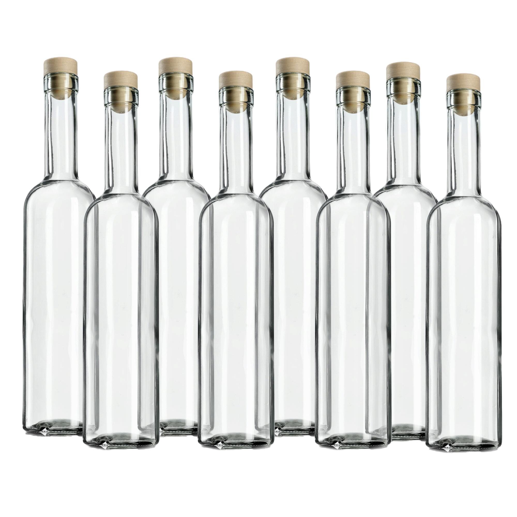 Set 8 Sticle cu capac, KADAX, Transparent, 500ml - eMAG.ro