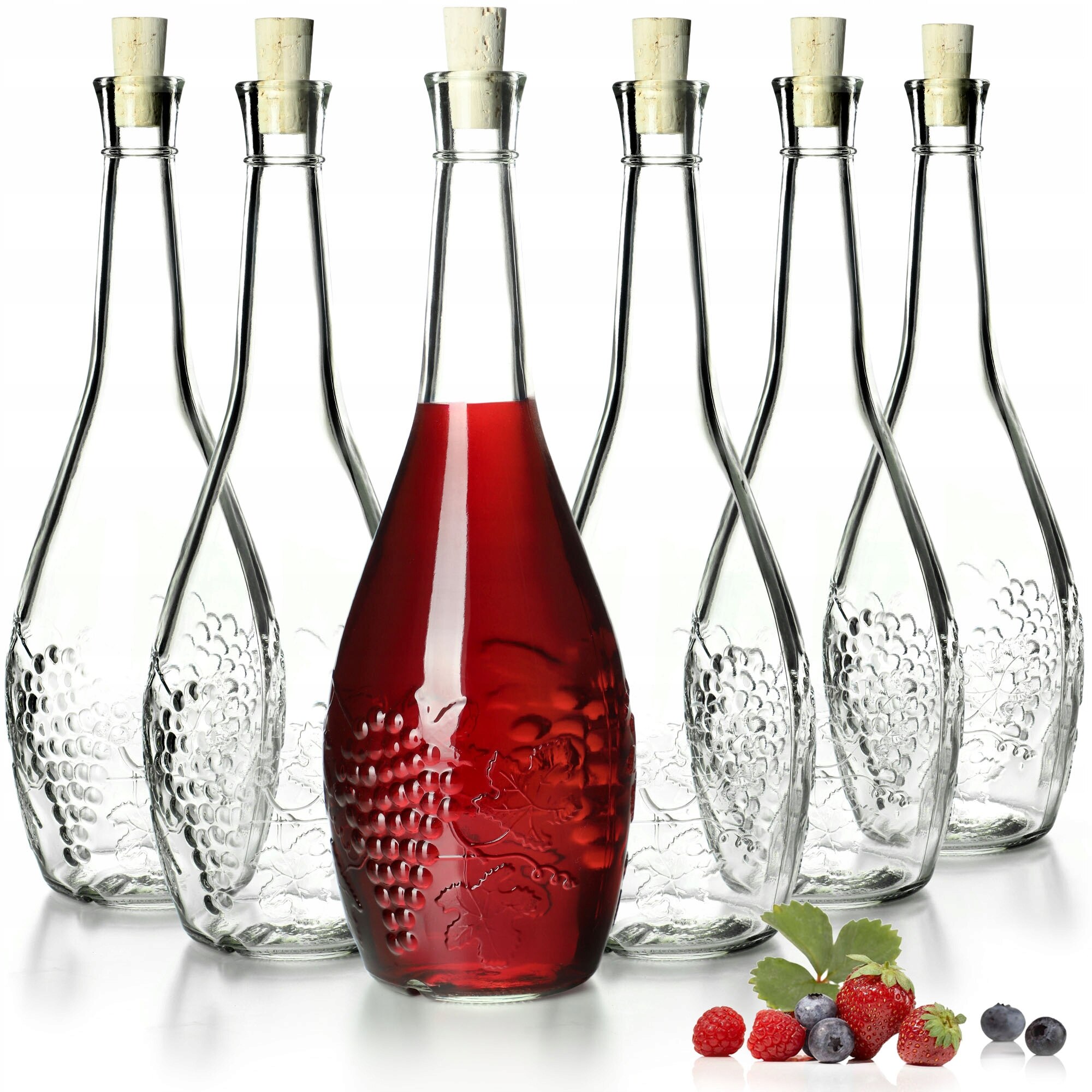 Set 8 Sticle cu capac, KADAX, Transparent, 1l - eMAG.ro
