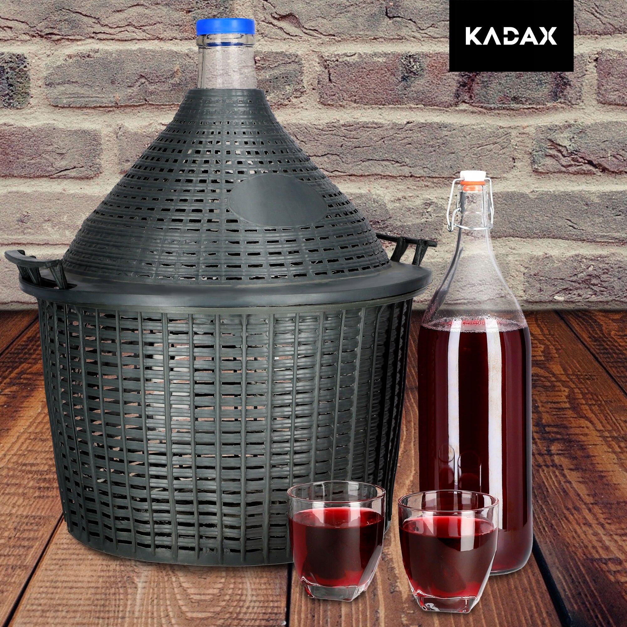 Set 3 Sticle cu capac, KADAX, Transparent, 2000 ml - eMAG.ro