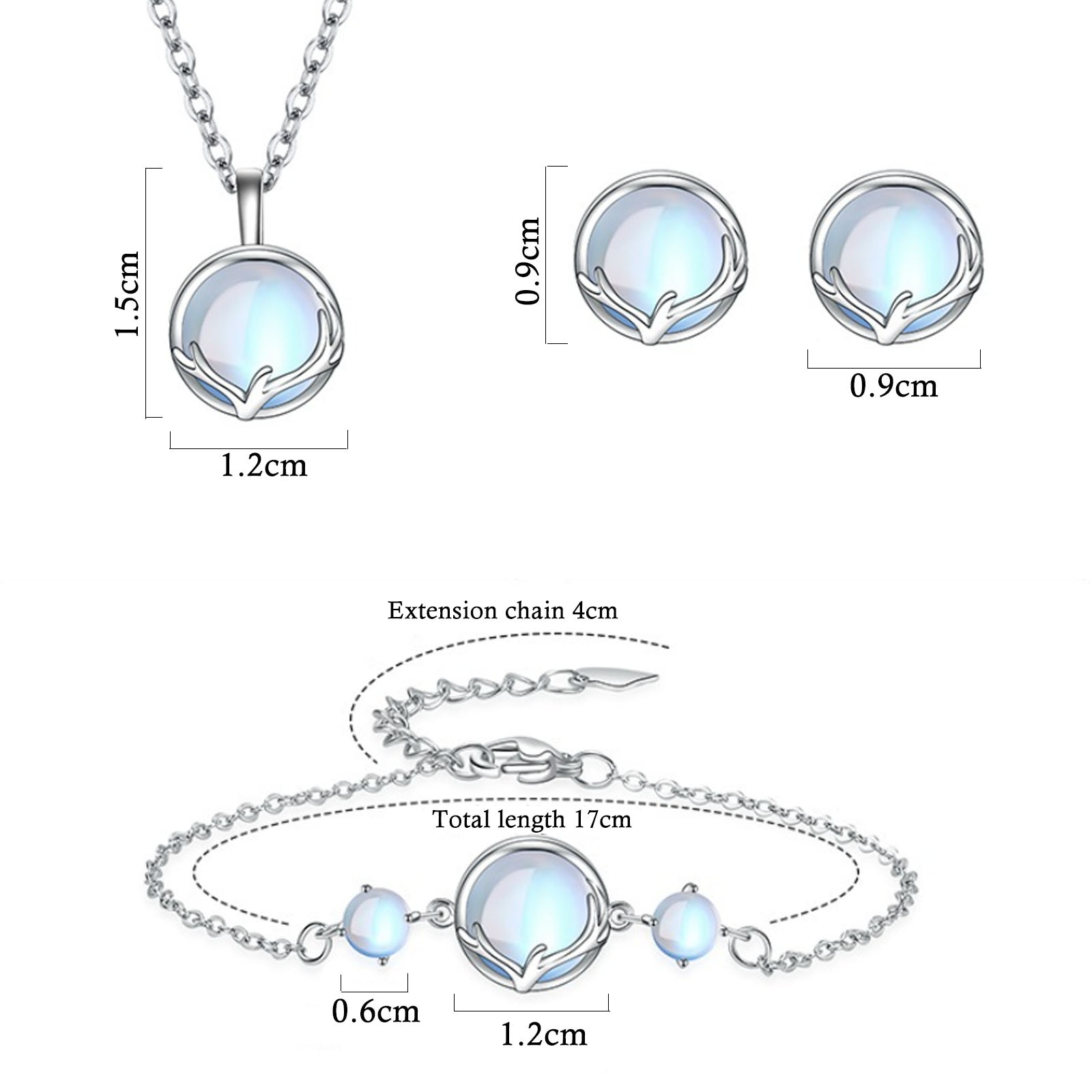 Set 3 bijuterii dama, cercei cu colier cu bratara, Axroad Mall, Cu tine ...
