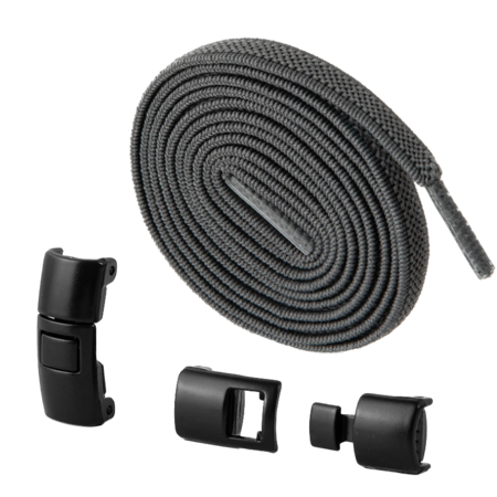 Sireturi elastice, cu sistem de inchidere NO-TIE, dreptunghiular negru ...