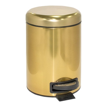 Cos de Gunoi Premium 5L Inox Gold cu Pedala-Elite SMR Professional ...