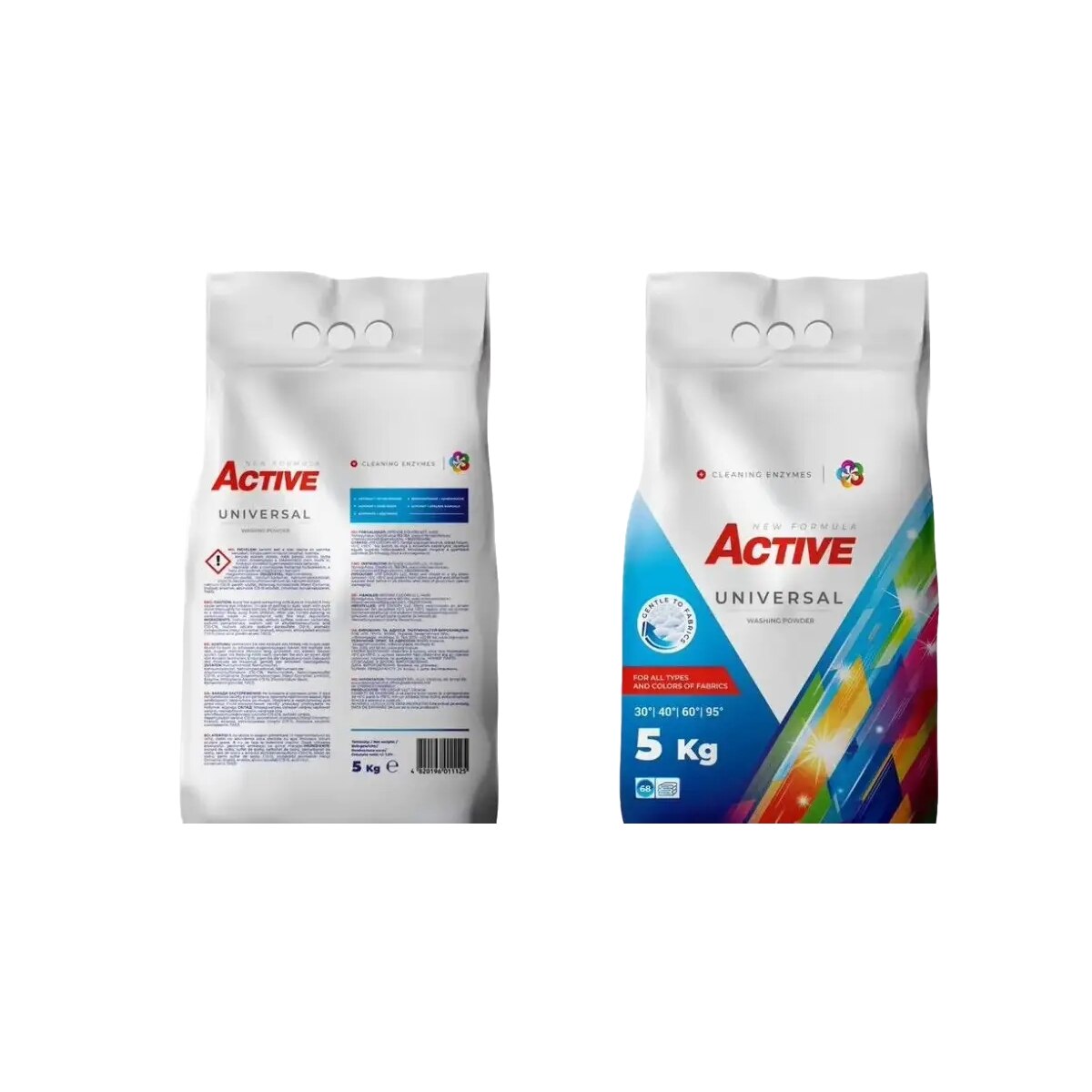 Detergent Universal de rufe pudra Active, sac 5kg, 68 spalari - eMAG.ro