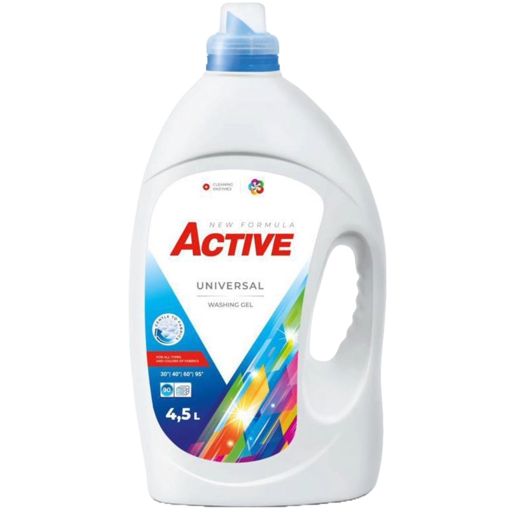 Detergent Universal de rufe lichid Active, 4.5 litri, 90 spalari - eMAG.ro
