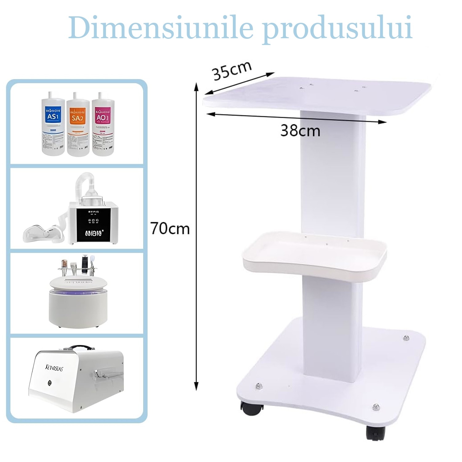 Carucior pentru Estetician, Kesment, Asistent Salon de Coafura Aparate ...