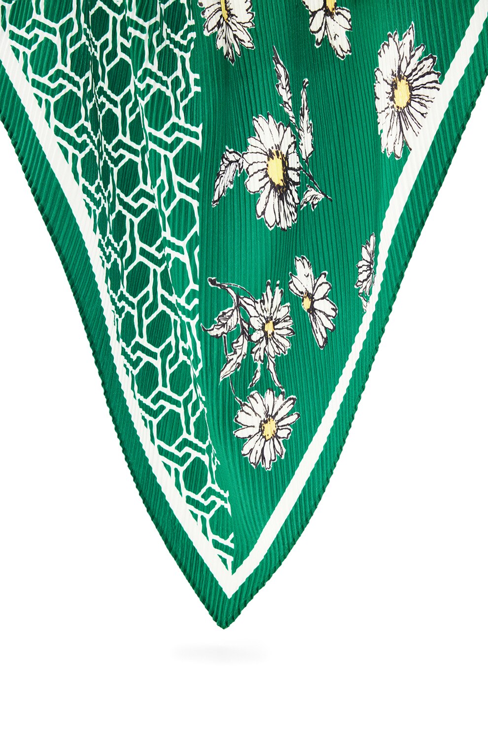 DESIGUAL, Esarfa cu imprimeuri, Verde, Alb - eMAG.ro