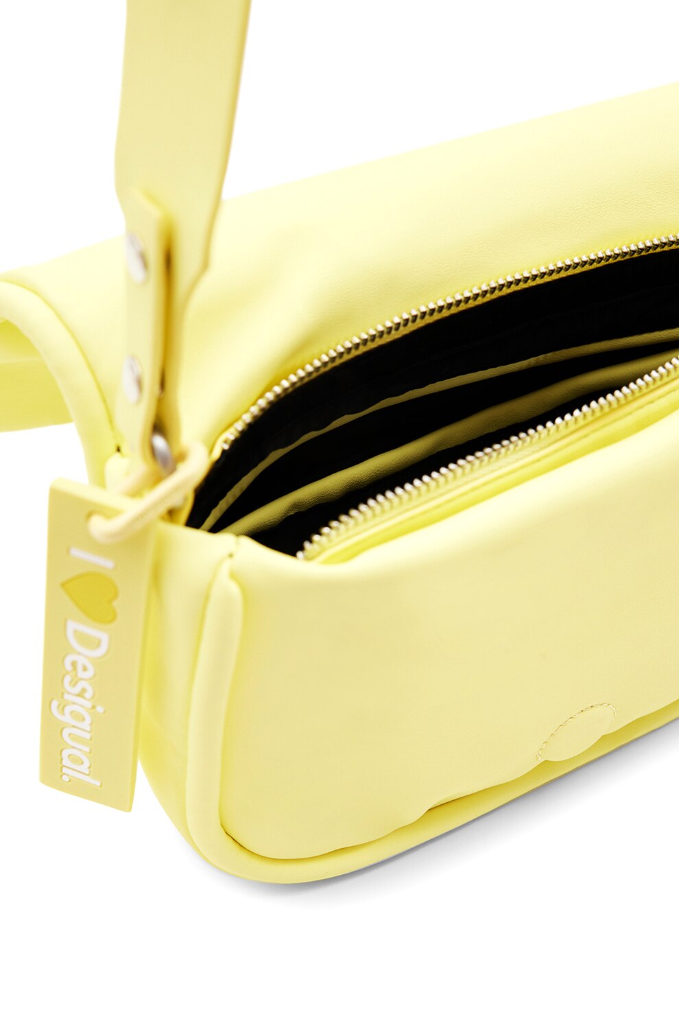 DESIGUAL, Geanta crossbody Aquiles Gales, Galben pai - eMAG.ro