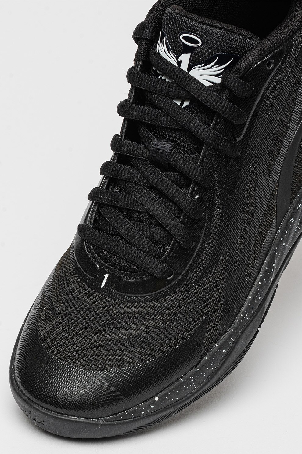 Puma, Pantofi pentru baschet MB.02 Mid, Negru, Alb, 9 - eMAG.ro