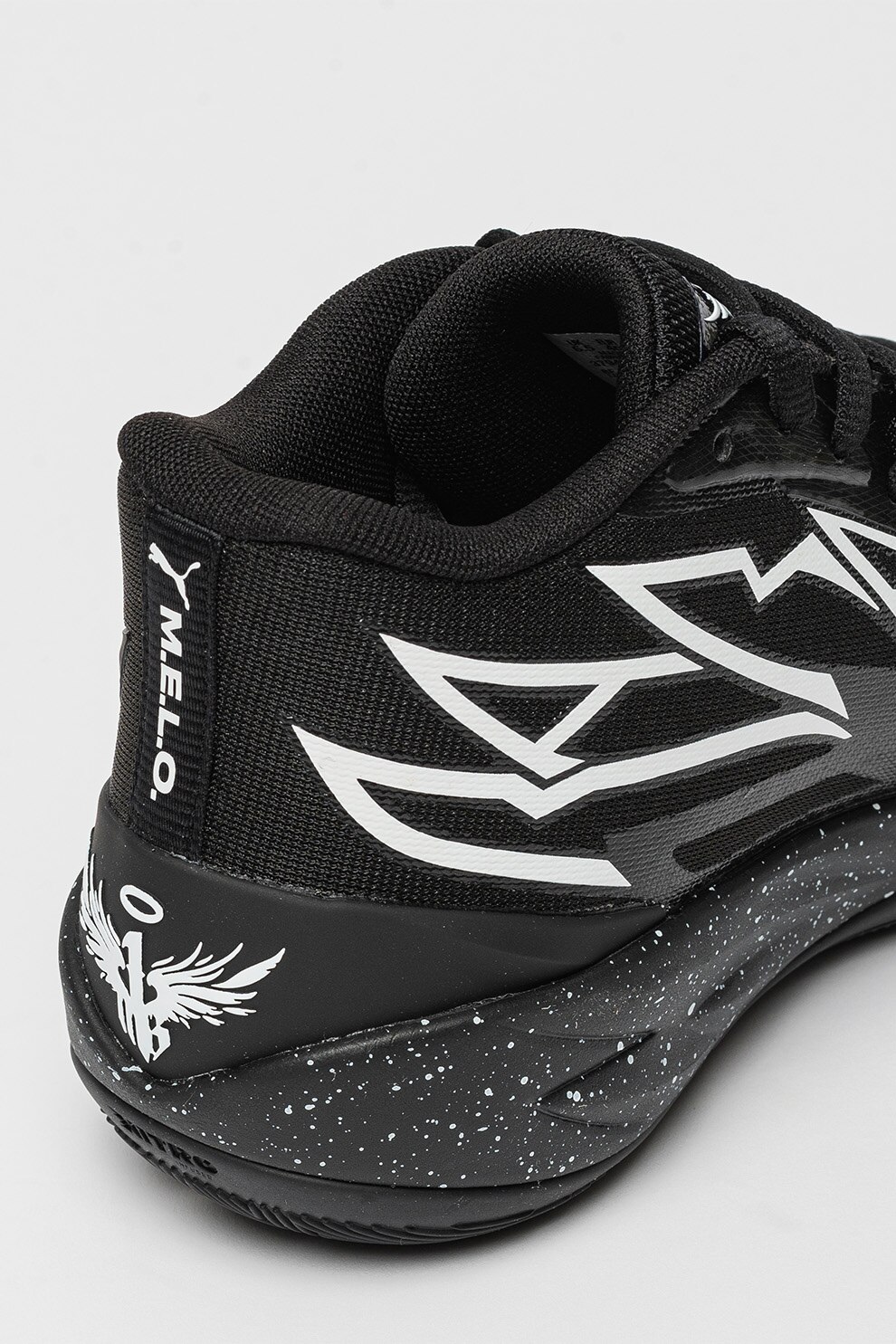 Puma, Pantofi pentru baschet MB.02 Mid, Negru, Alb, 9 - eMAG.ro