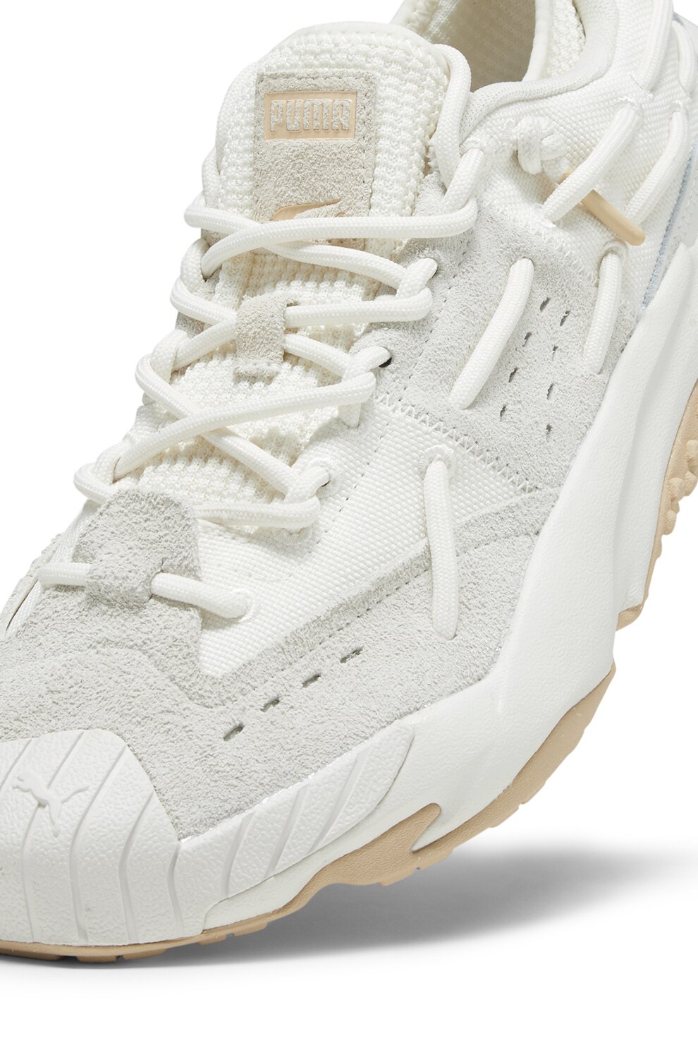 Puma, Спортни обувки Plexus Sand, Бял, 8 - eMAG.bg
