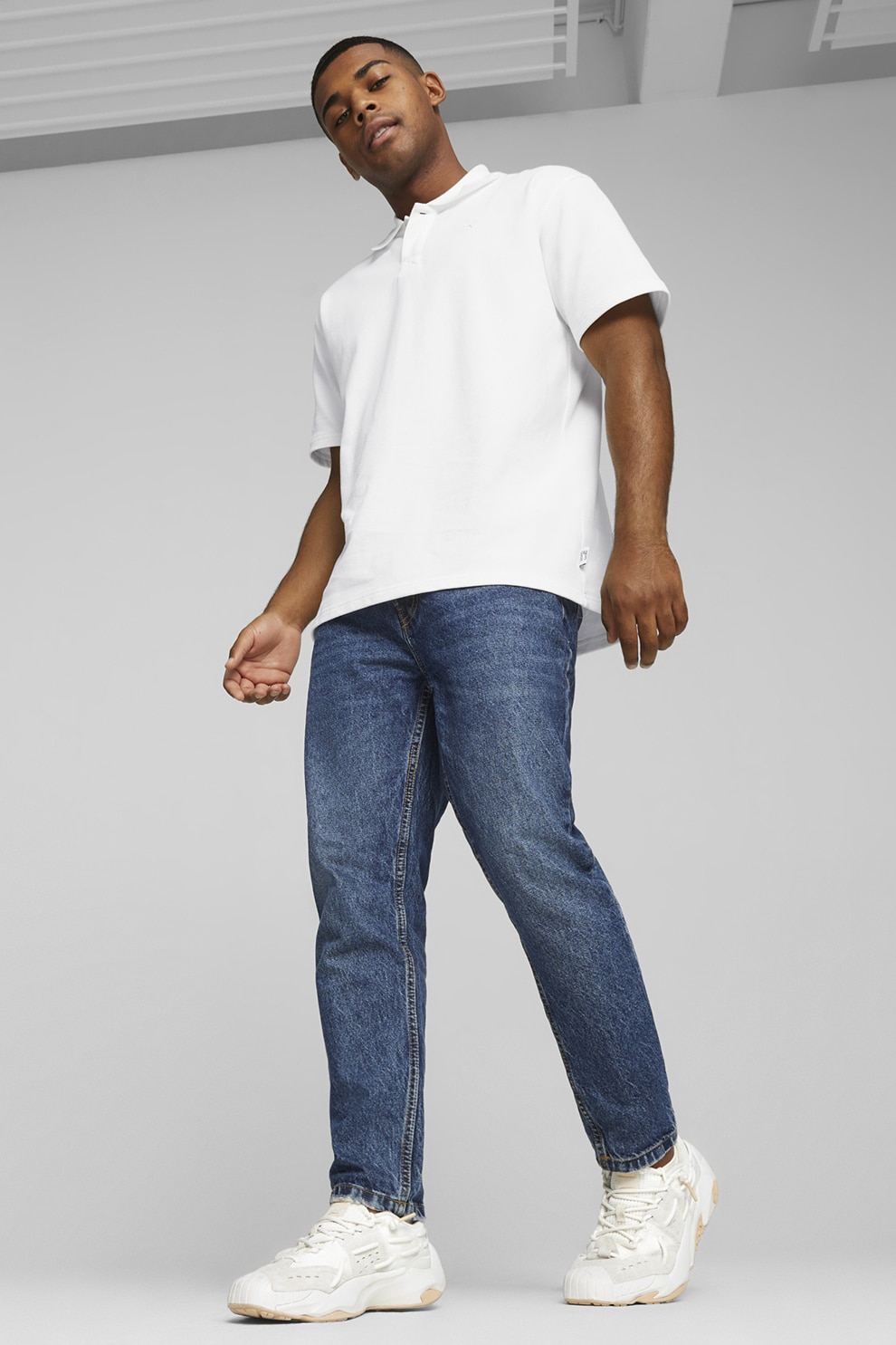 Puma, Спортни обувки Plexus Sand, Бял, 8 - eMAG.bg