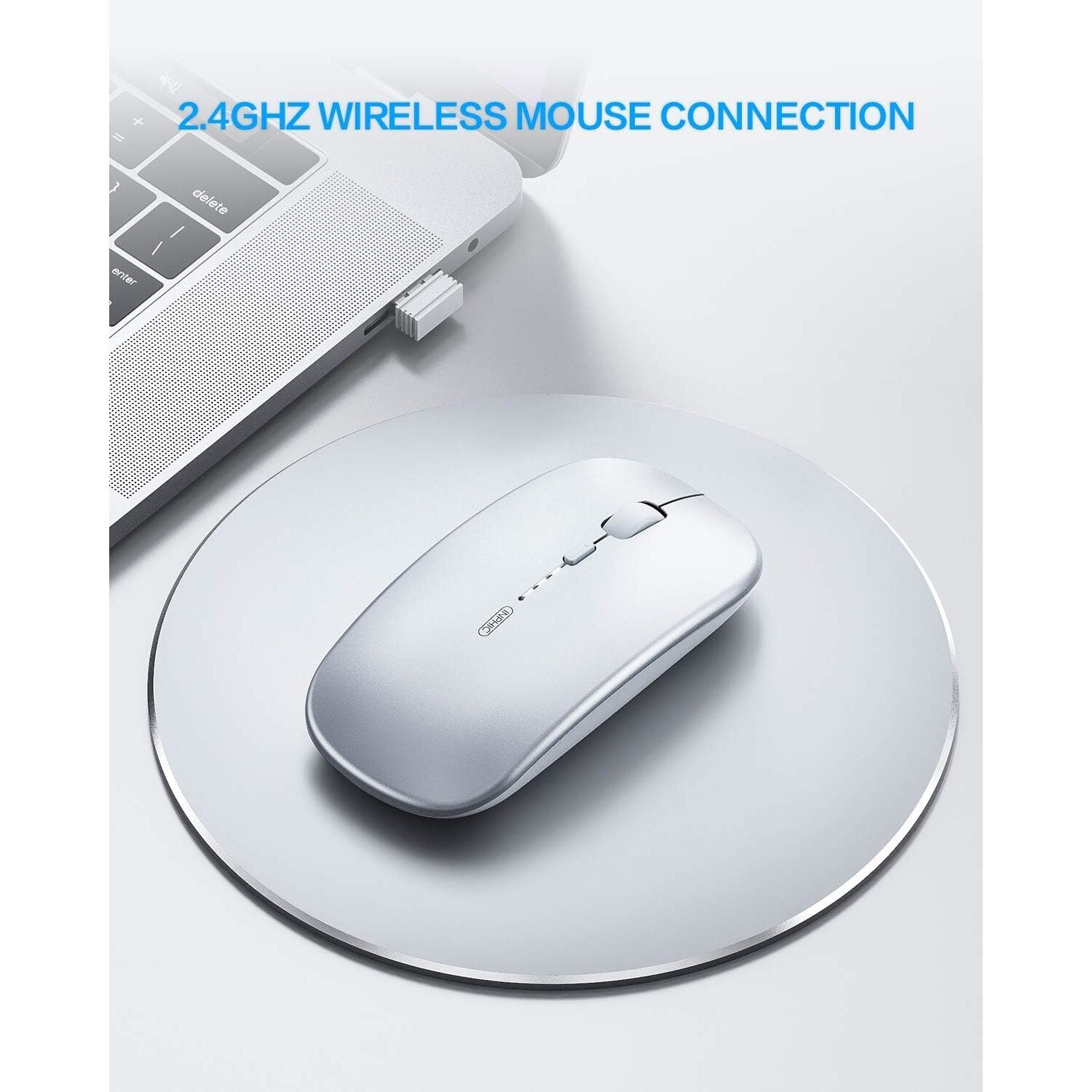 Mouse optic fara fir, Wireless mouse, 2.4G, 1600 DPI, Silentios ...