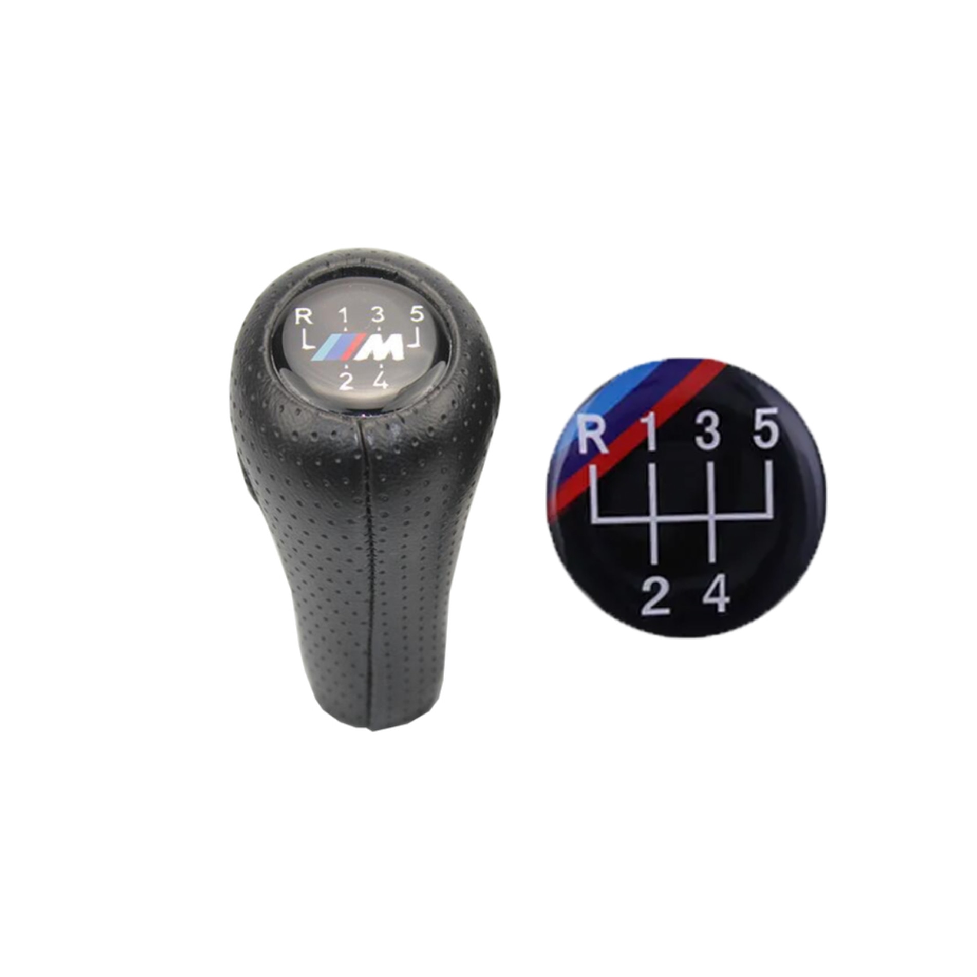 Топка за скоростен лост, кожен, BMW M PERFORMANCE 5 6 7 E39 E60 E61 E63 E38, Черен - eMAG.bg