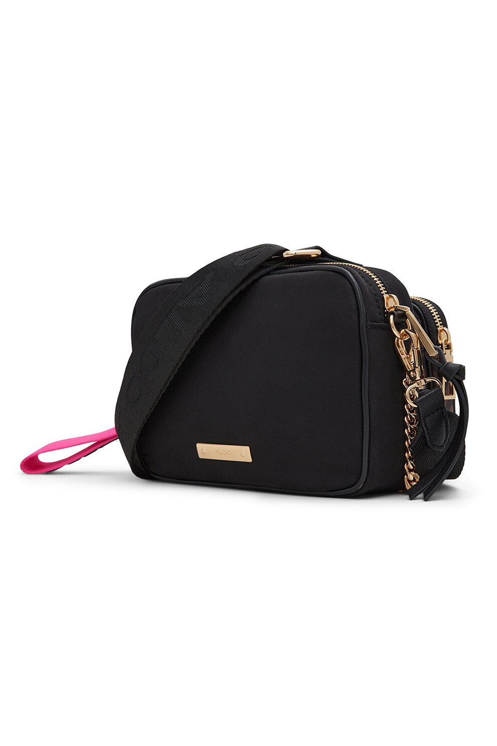 Aldo, Geanta crossbody cu etui cu fermoar Tirado, Negru - eMAG.ro
