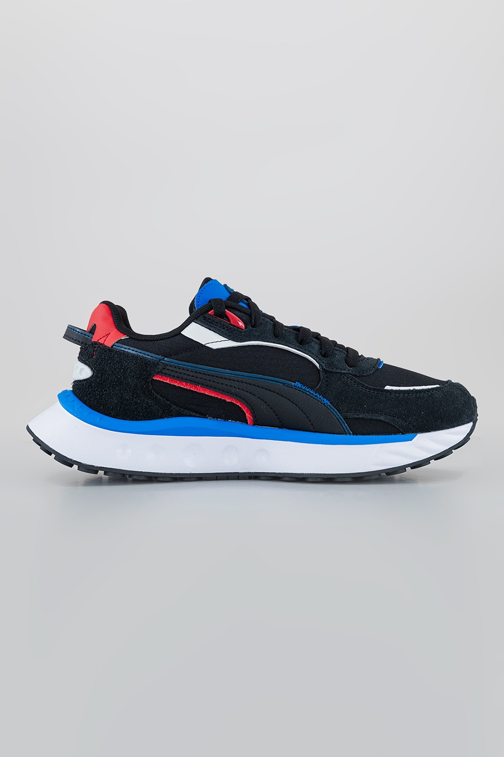 Puma, Pantofi sport Wild Rider Displaced, Negru, Albastru, 8 - eMAG.ro