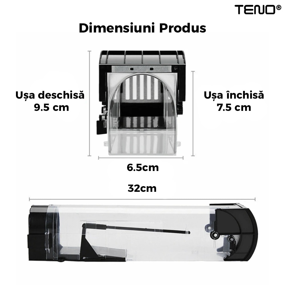 Set 4 Capcane pentru Soareci si Sobolani Teno®, tip tunel, cursa ...