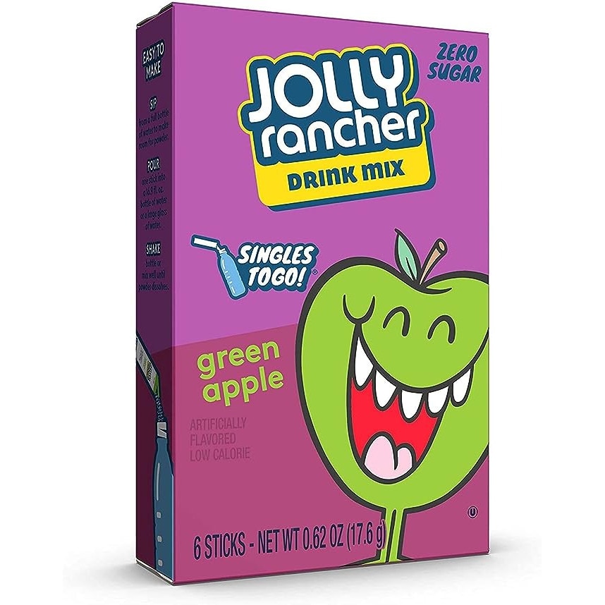 Jolly Rancher Drink Mix Green Apple Zero Sugar 17.6g - eMAG.ro