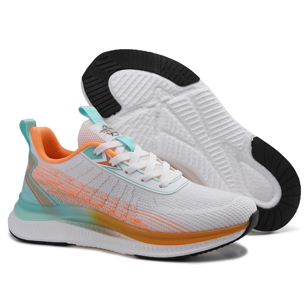 Спортни обувки с текстилна мрежа, AX Boxing, Orange, 43 EU - eMAG.bg